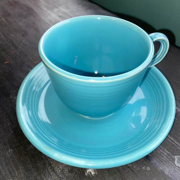 Fiesta | Kitchen | Vintage Fiesta Fiestaware Turquoise Tea Cup And ...